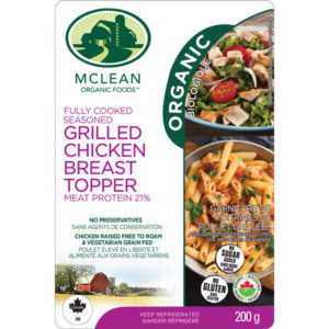 Organic Grilled Chicken Breast Topper - McLean Meats - Clean Deli Meat ...