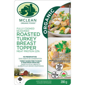 Organic Roasted Turkey Breast Topper - McLean Meats - Clean Deli Meat ...